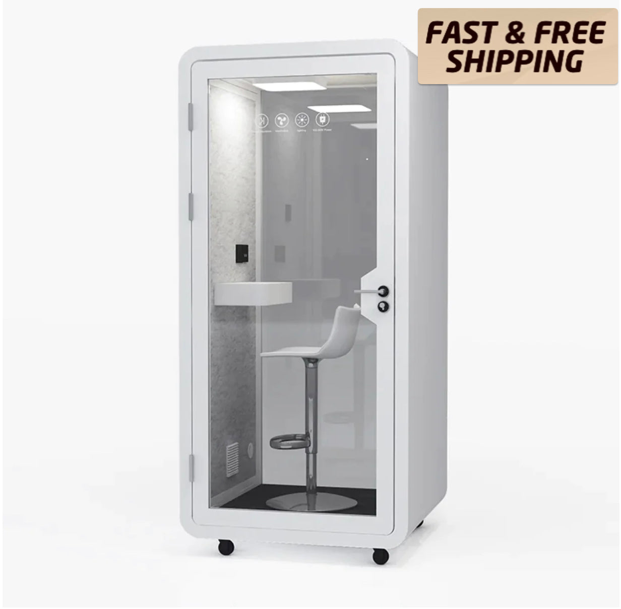 Soundproof Office Phone Booth Privacy Meeting Room Pods – Renewed ...